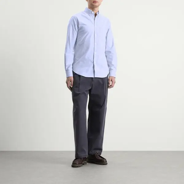 Portuguese Flannel Brushed Button Down Oxford Shirt