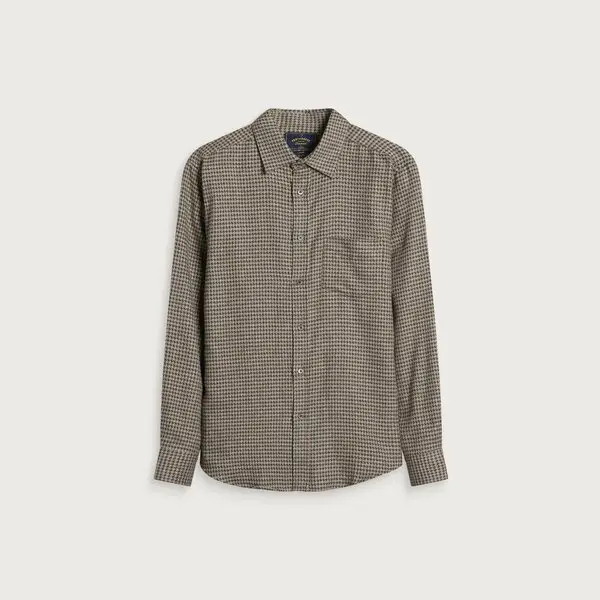 Portuguese Flannel Abstract Houndstooth Shirt