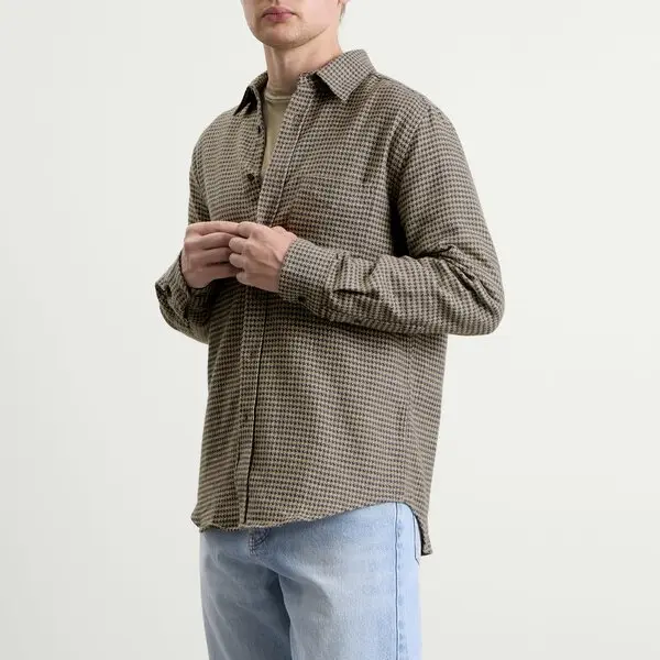 Portuguese Flannel Abstract Houndstooth Shirt