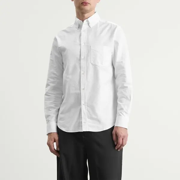 Portuguese Flannel Belavista Button Down Oxford Shirt - Off White