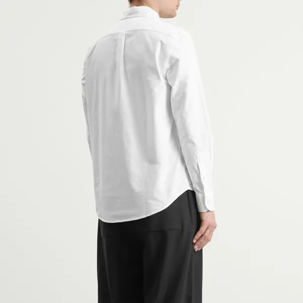 Portuguese Flannel Belavista Button Down Oxford Shirt - Off White