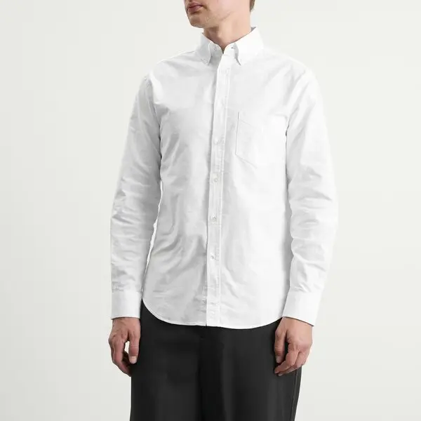 Portuguese Flannel Belavista Button Down Oxford Shirt - Off White
