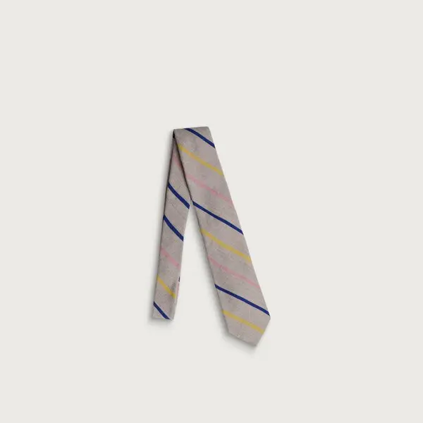 Visvim Striped Tie - Beige