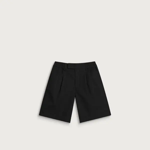 BOUND Wide Pleated Cotton Short