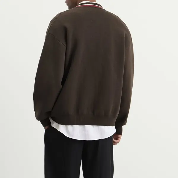 BOUND Retro Disc Knit Zip Polo