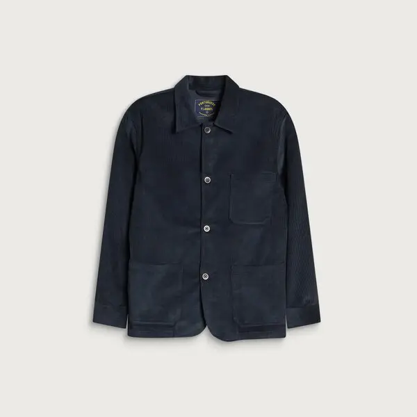 Portuguese Flannel Labura Corduroy Chore Jacket - Navy