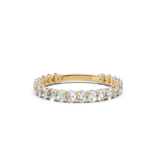 AYA FINE JEWELRY Constance Oval Cut Lab Created Diamond Eternity Band In Gold - Yellow