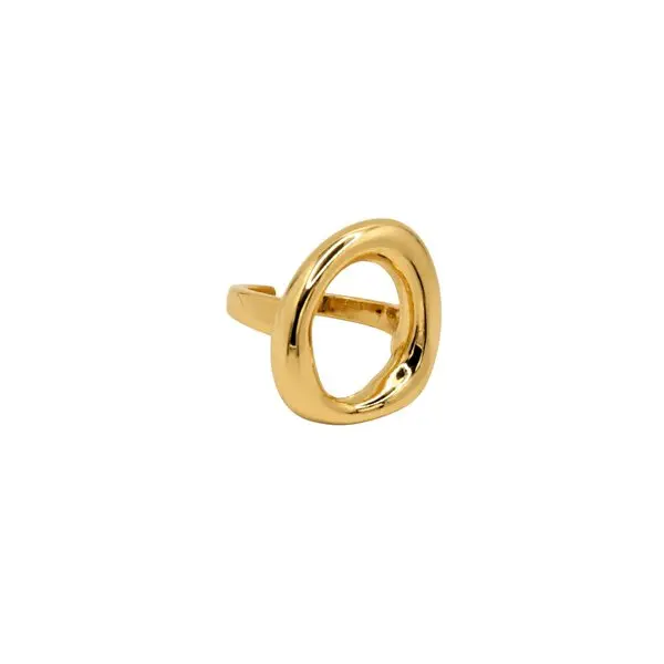 UCHI & SOTO Enso Open Circle Ring - Gold