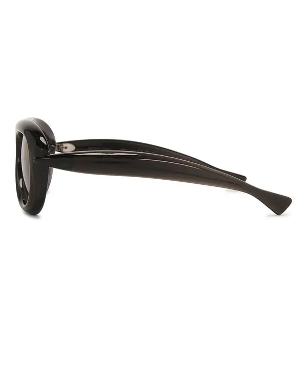 Bottega Veneta Sardine Oval Sunglasses - Grey