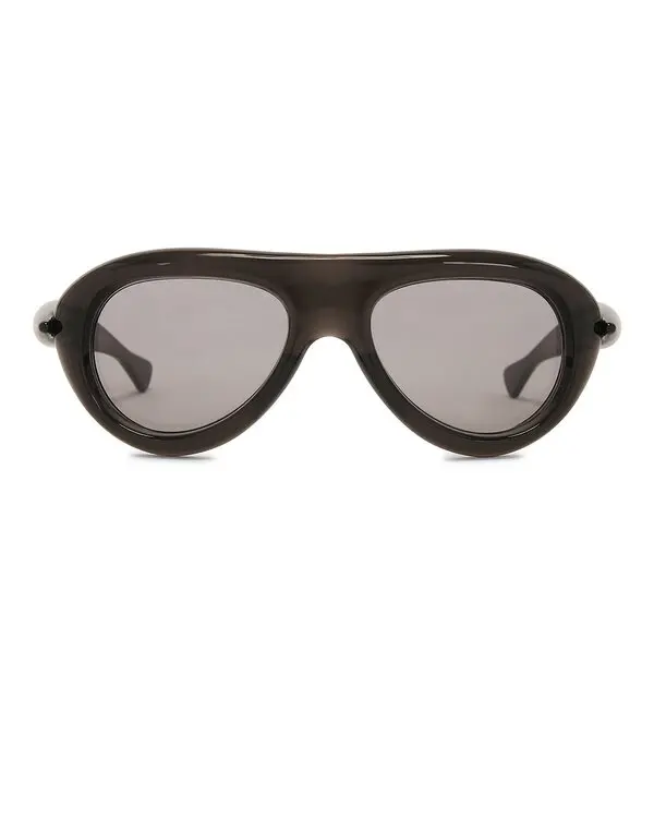Bottega Veneta Sardine Oval Sunglasses - Grey