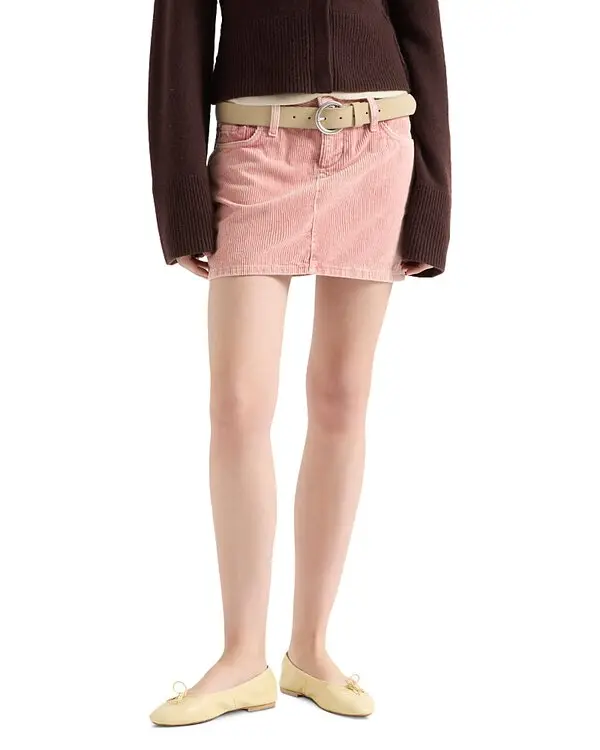 7 For All Mankind Cherry Corduroy Skirt