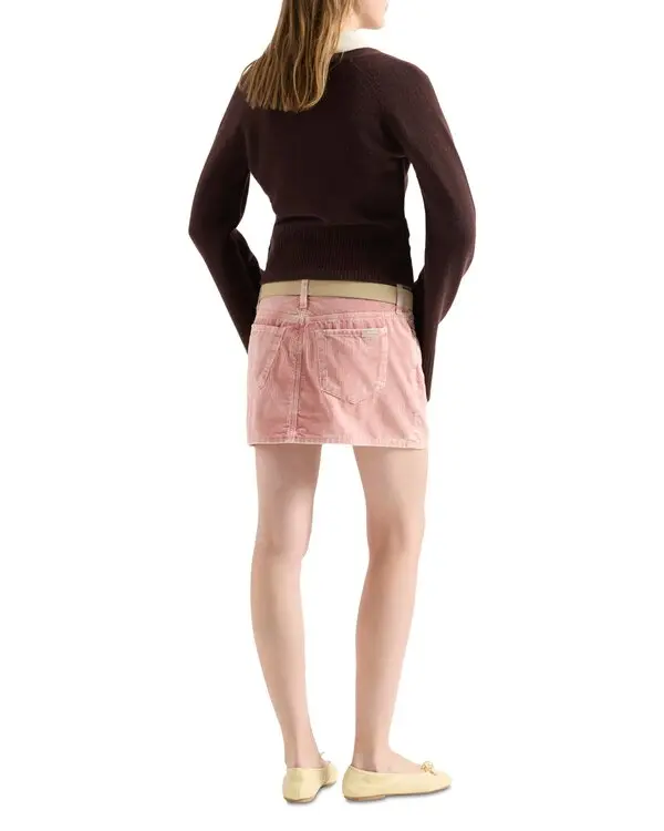 7 For All Mankind Cherry Corduroy Skirt