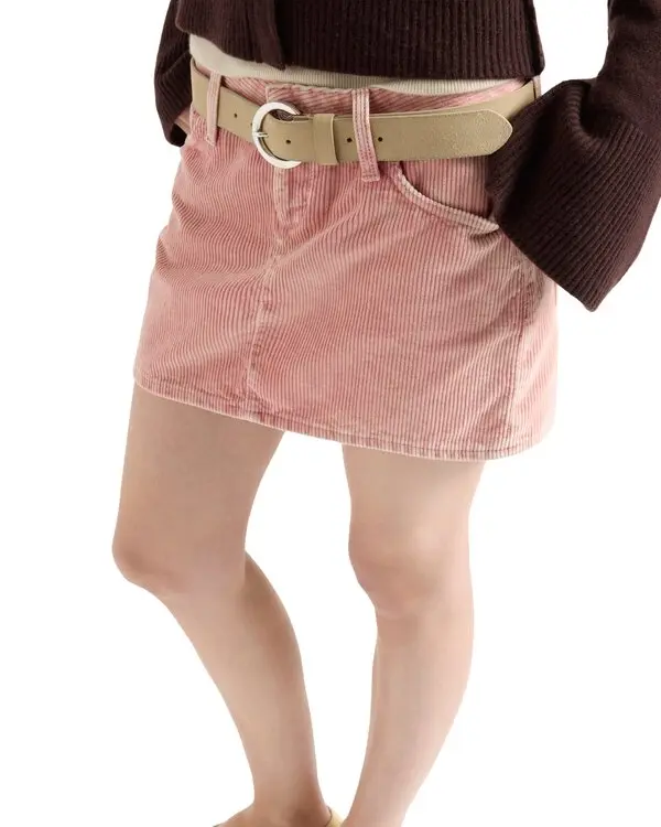 7 For All Mankind Cherry Corduroy Skirt