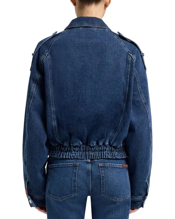 7 For All Mankind Denim Aviator Jacket