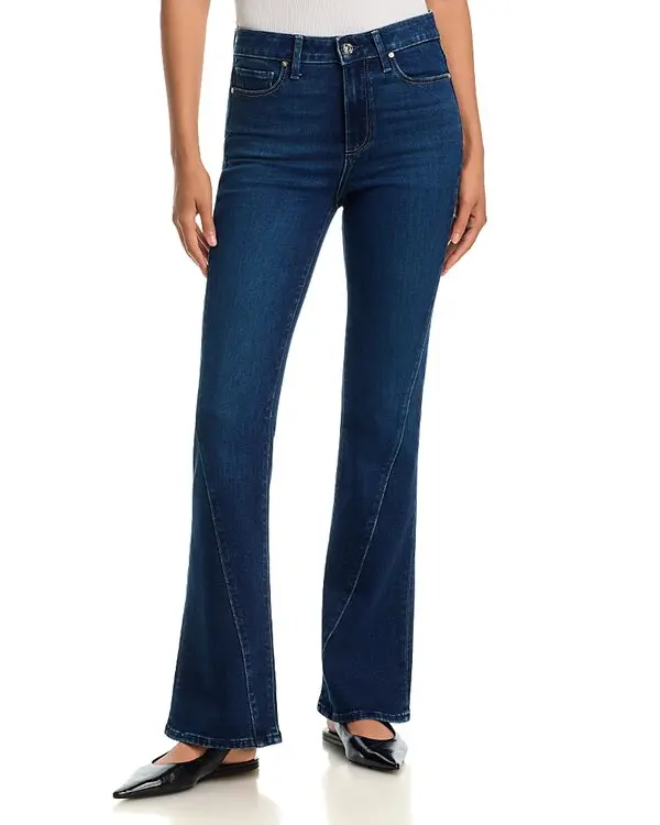 Paige Laurel Canyon High Rise Twisted Seam Jeans - Berlin