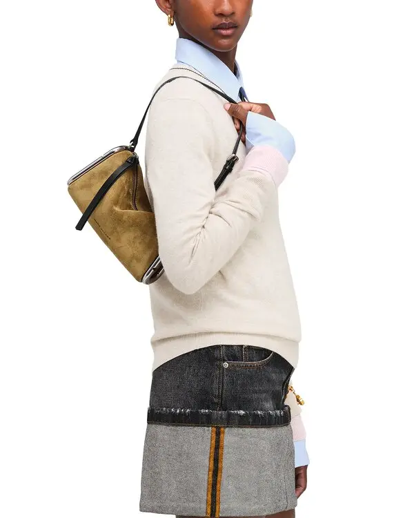Marc Jacobs Scene Small Suede Shoulder Bag - Hazelnut