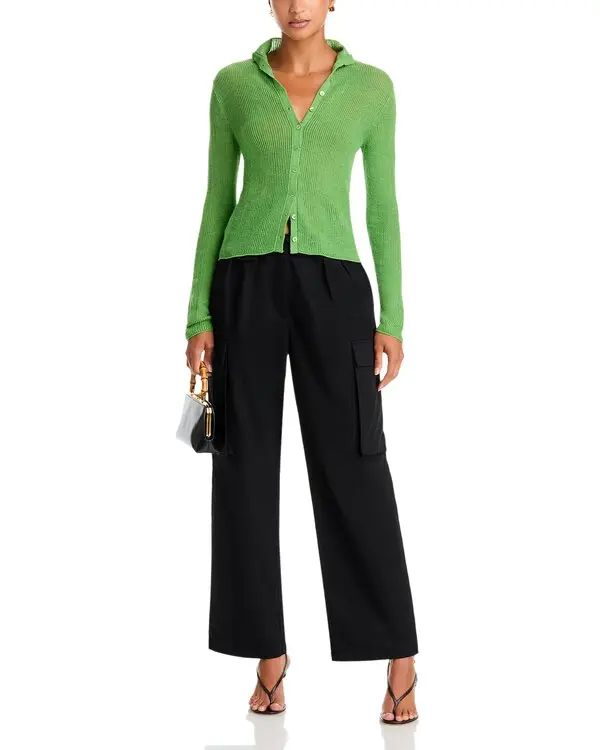 Aqua Cotton Stretch Cargo Pants Exclusive