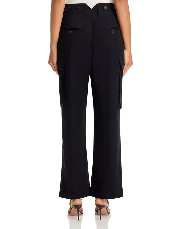 Aqua Cotton Stretch Cargo Pants Exclusive