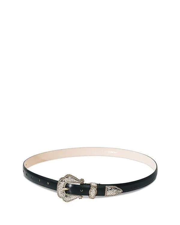 DEHANCHE Santos Western Leather Belt - Black