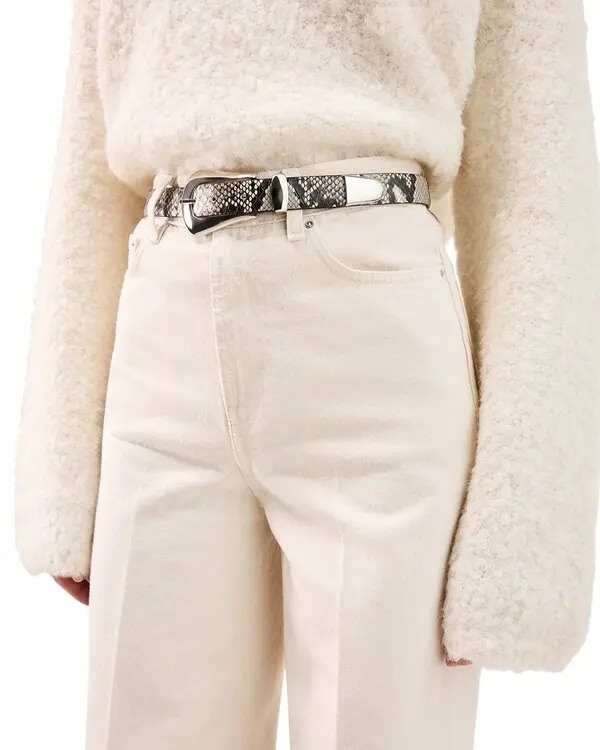 DEHANCHE Colette Embossed Leather Belt