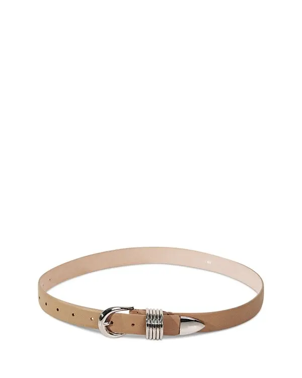 DEHANCHE Hollyhock Leather Belt - Cappuccino