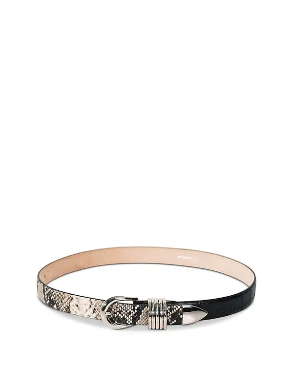 DEHANCHE Hollyhock Leather Belt - Exotic