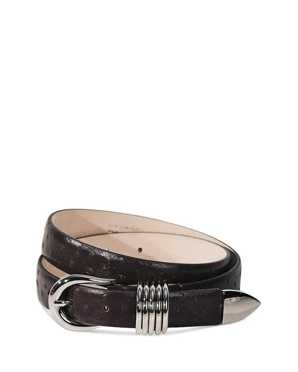 DEHANCHE Hollyhock Leather Belt - Plum