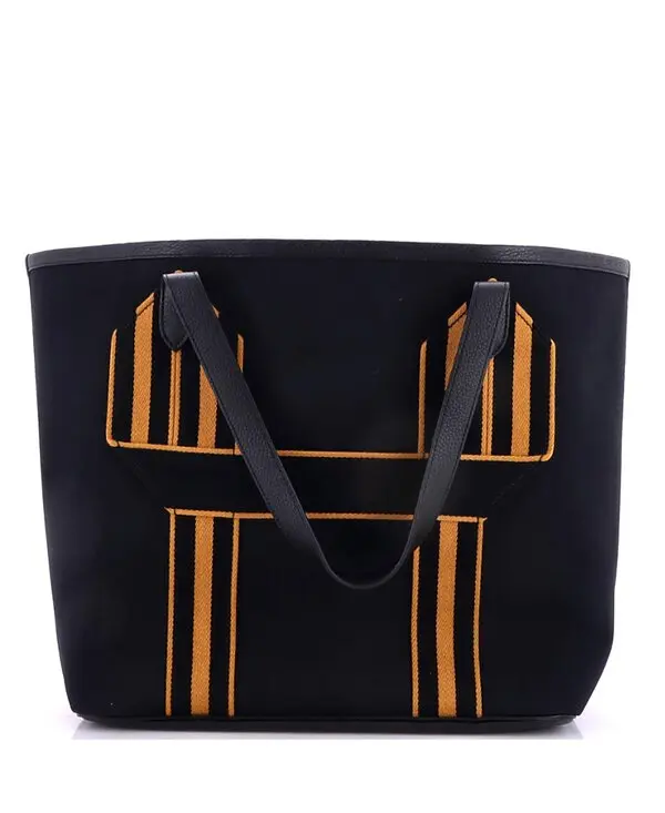 Hermès Pursangle Tote Canvas With Leather