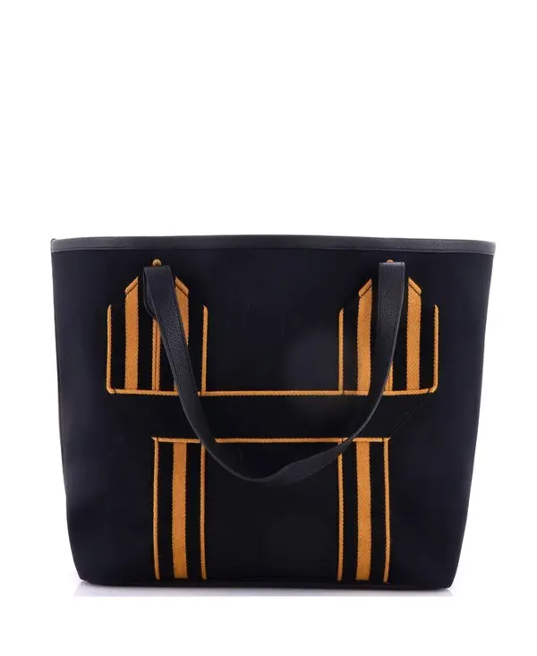 Hermès Pursangle Tote Canvas With Leather