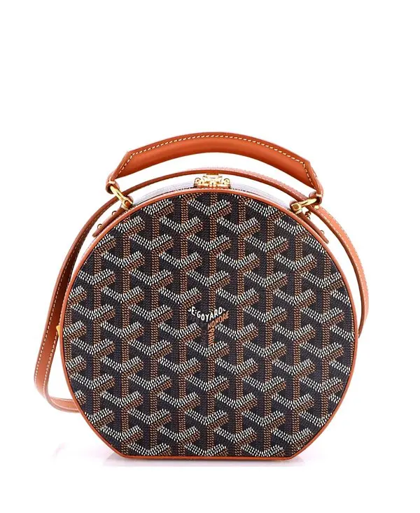 Goyard Alto Hatbox Bag Coated Canvas - Brown