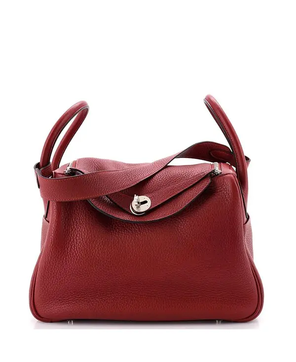 Hermès 30 Lindy Bag Clemence - Burgundy