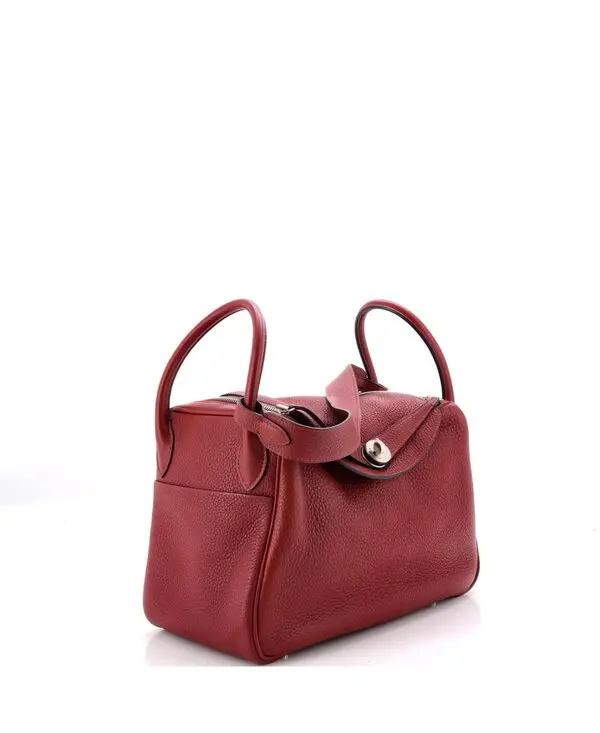 Hermès 30 Lindy Bag Clemence - Burgundy