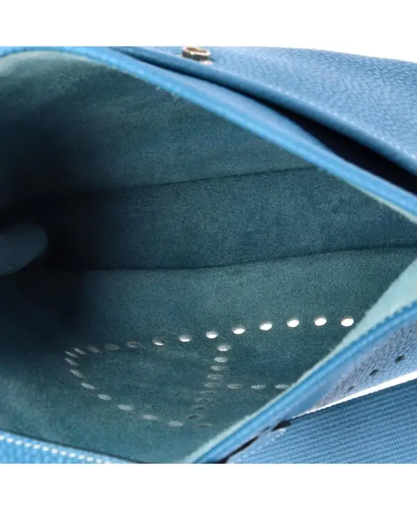 Hermès Gm Evelyne Bag Gen Iii Clemence - Blue