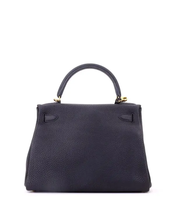 Hermès Kelly 28 Handbag Black Togo With Gold Hardware