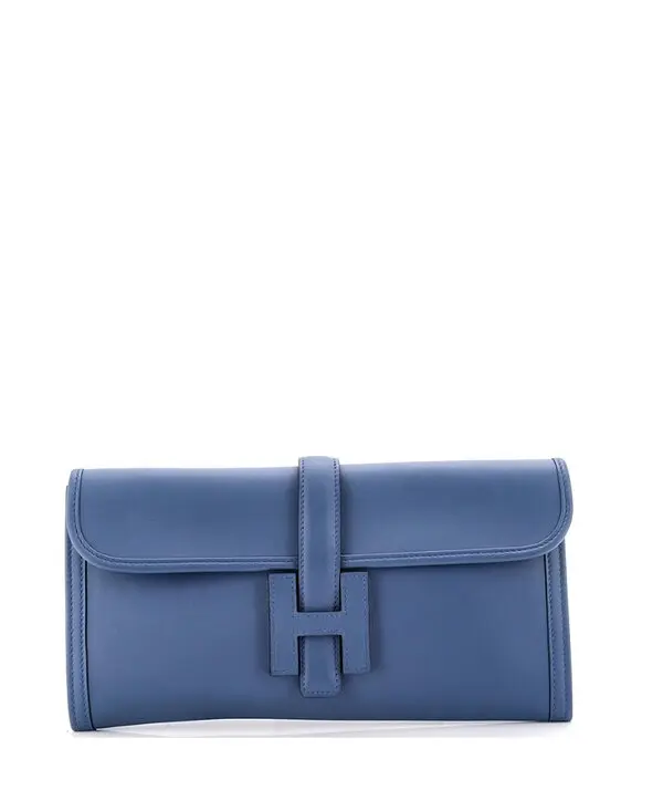 Hermès 29 Jige Elan Clutch Swift - Blue