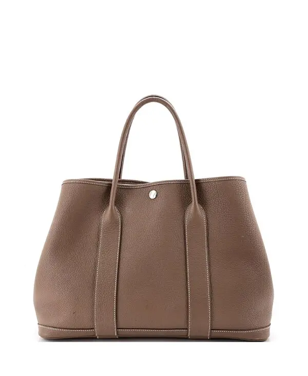 Hermès 36 Garden Party Tote Leather - Gray