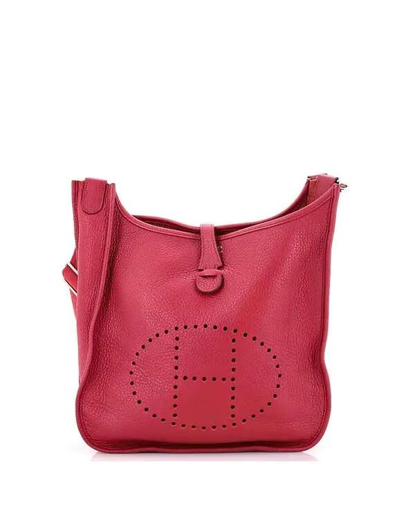 Hermès Pm Evelyne Bag Gen Iii Clemence - Burgundy
