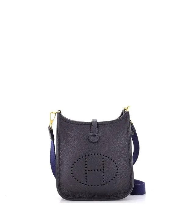 Hermès Tpm Evelyne Bag Gen Iii Clemence - Blue