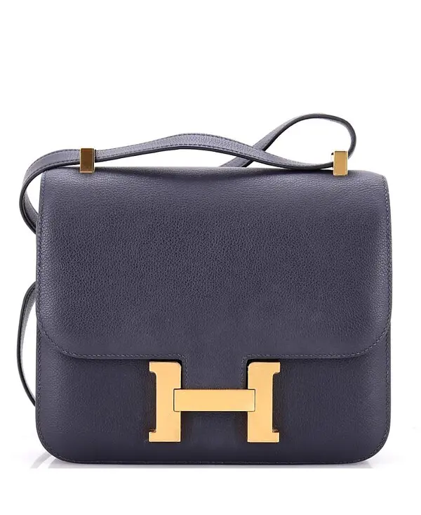 Hermès 24 Constance Bag Evercolor - Blue