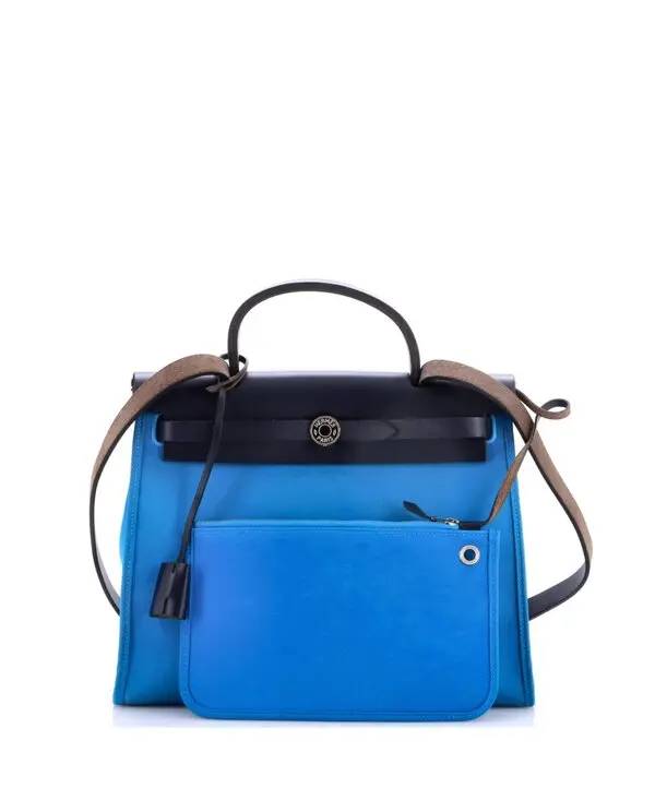 Hermès 31 Herbag Zip Leather And Toile