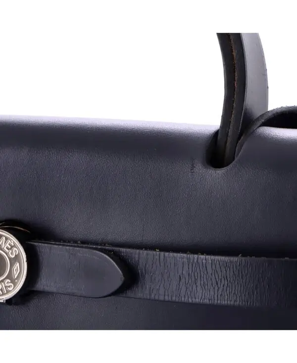 Hermès 31 Herbag Zip Leather And Toile