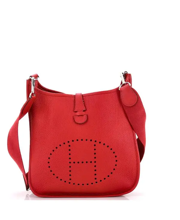 Hermès Pm Evelyne Bag Gen Iii Clemence - Red