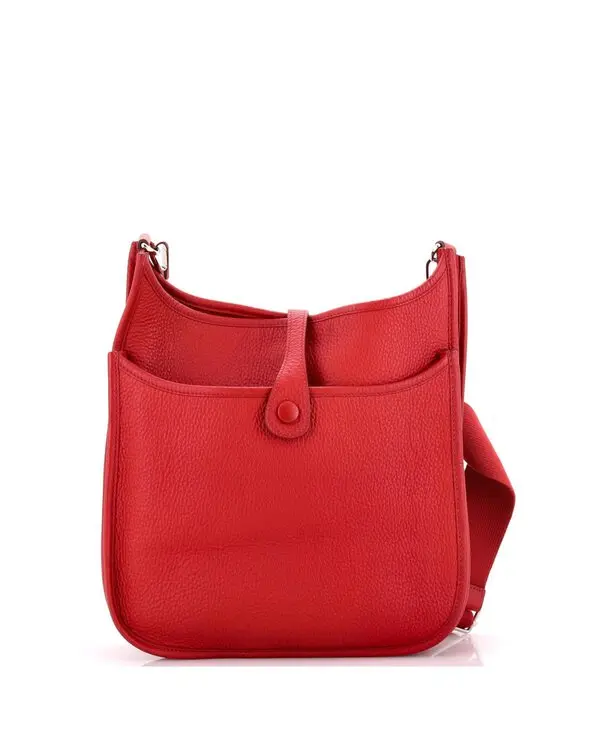 Hermès Pm Evelyne Bag Gen Iii Clemence - Red