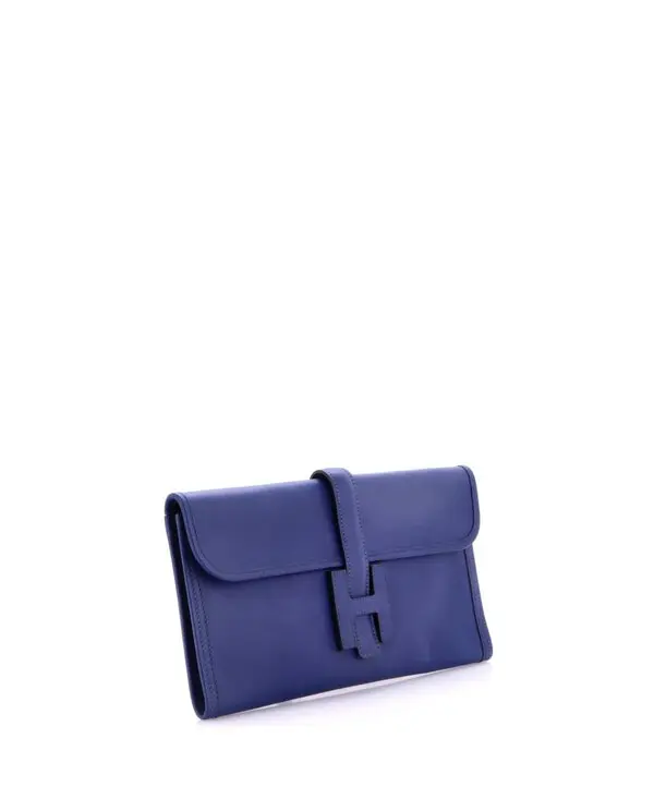 Hermès 29 Jige Elan Clutch Swift - Blue