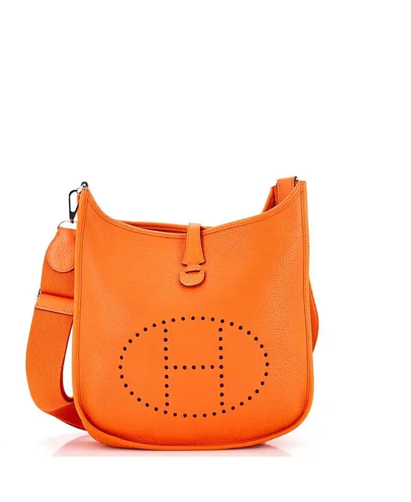 Hermès Pm Evelyne Bag Gen Iii Clemence - Orange
