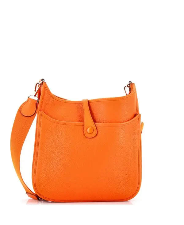 Hermès Pm Evelyne Bag Gen Iii Clemence - Orange