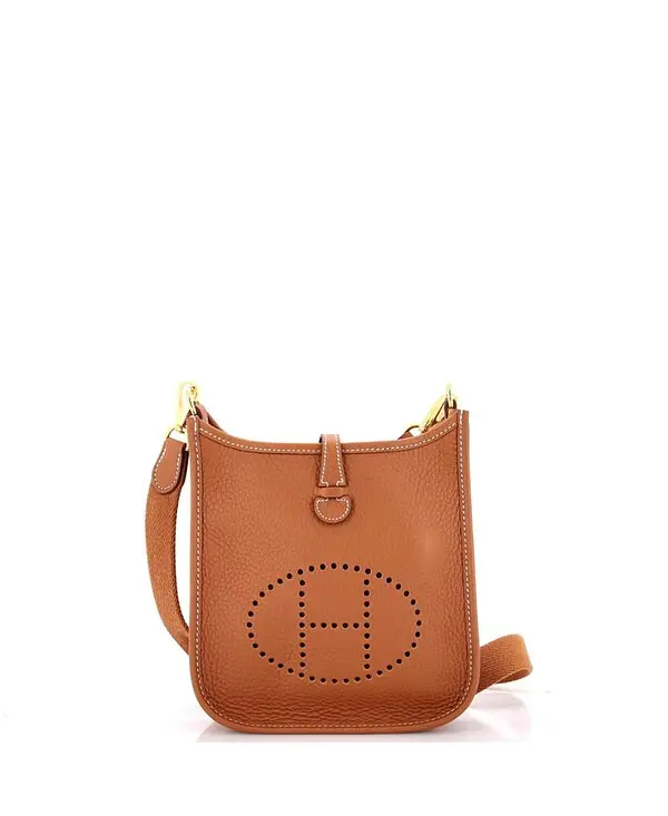 Hermès Tpm Evelyne Bag Gen Iii Clemence - Brown