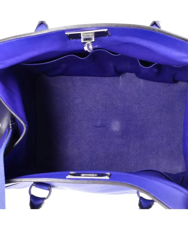 Hermès 26 Toolbox Bag Swift - Blue