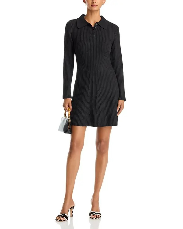 Aqua Poppaea Ribbed Mini Sweater Dress Exclusive