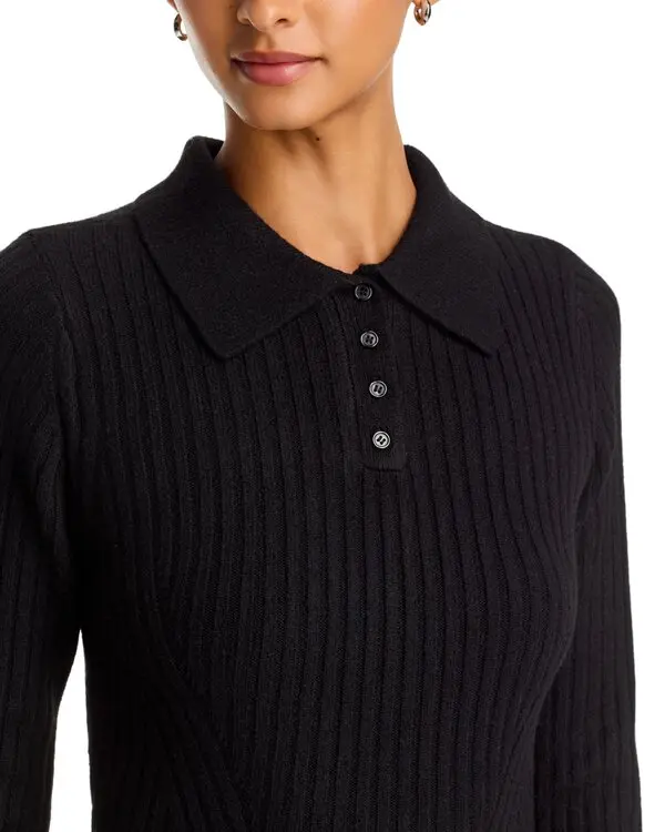 Aqua Poppaea Ribbed Mini Sweater Dress Exclusive